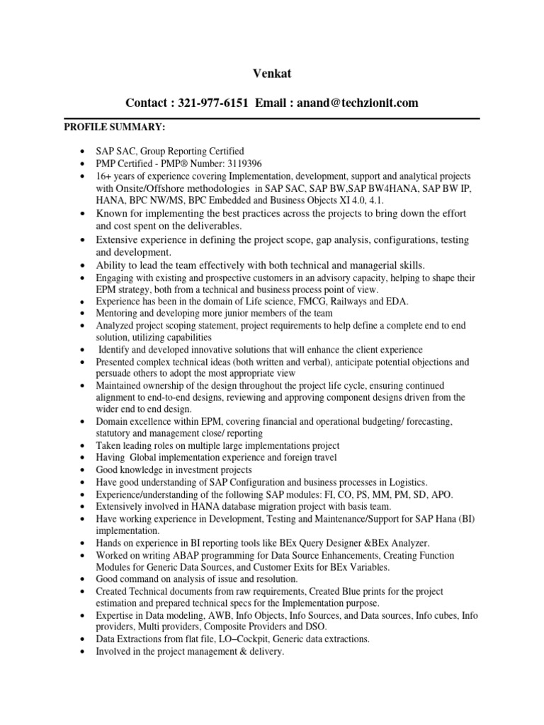 Best Resume For All | PDF | Data | Data Analysis