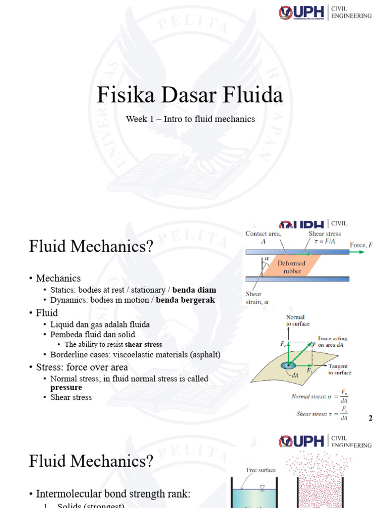 Dasar-Dasar Fluida dan Mekaniknya | PDF | Viscosity | Fluid Mechanics
