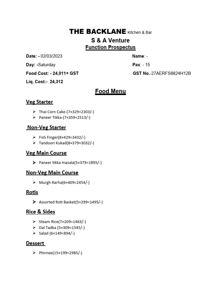 Function Prospectus | PDF