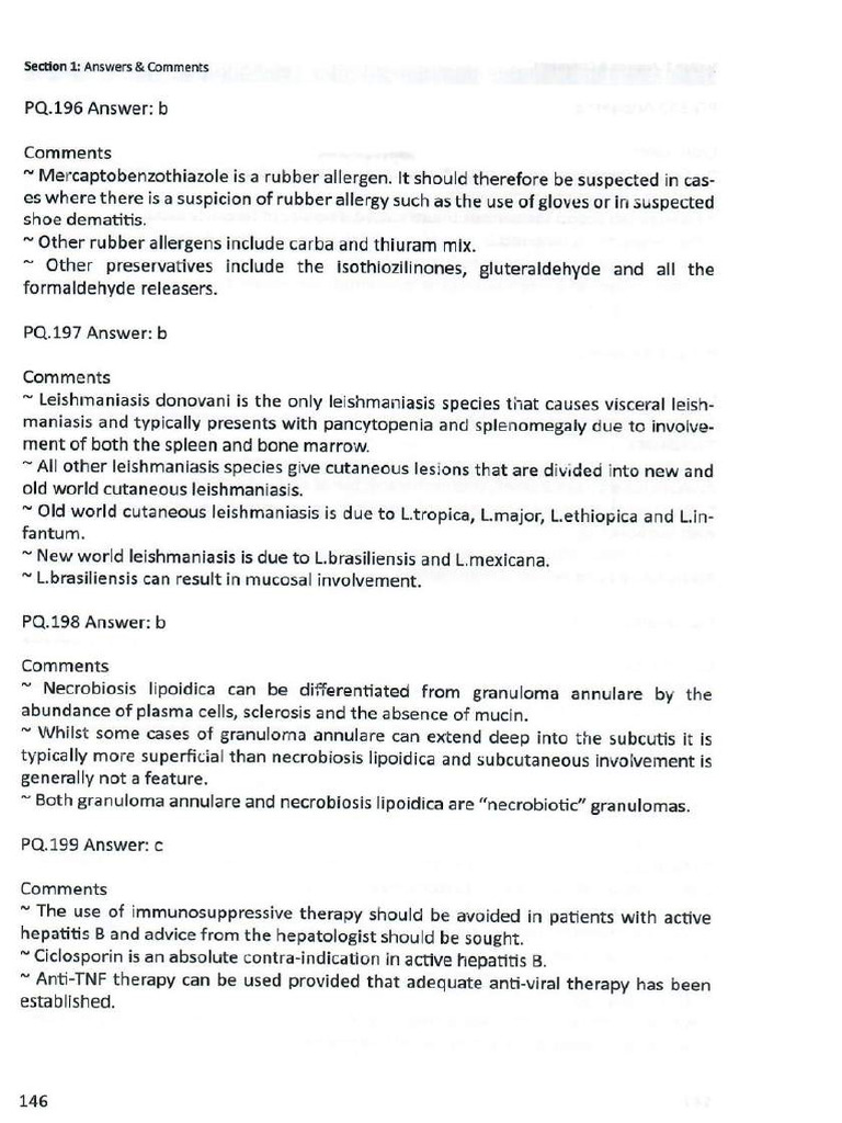 Ocr 439989329 Practice Questions For Dermatology Specialty Examinati 4 ...