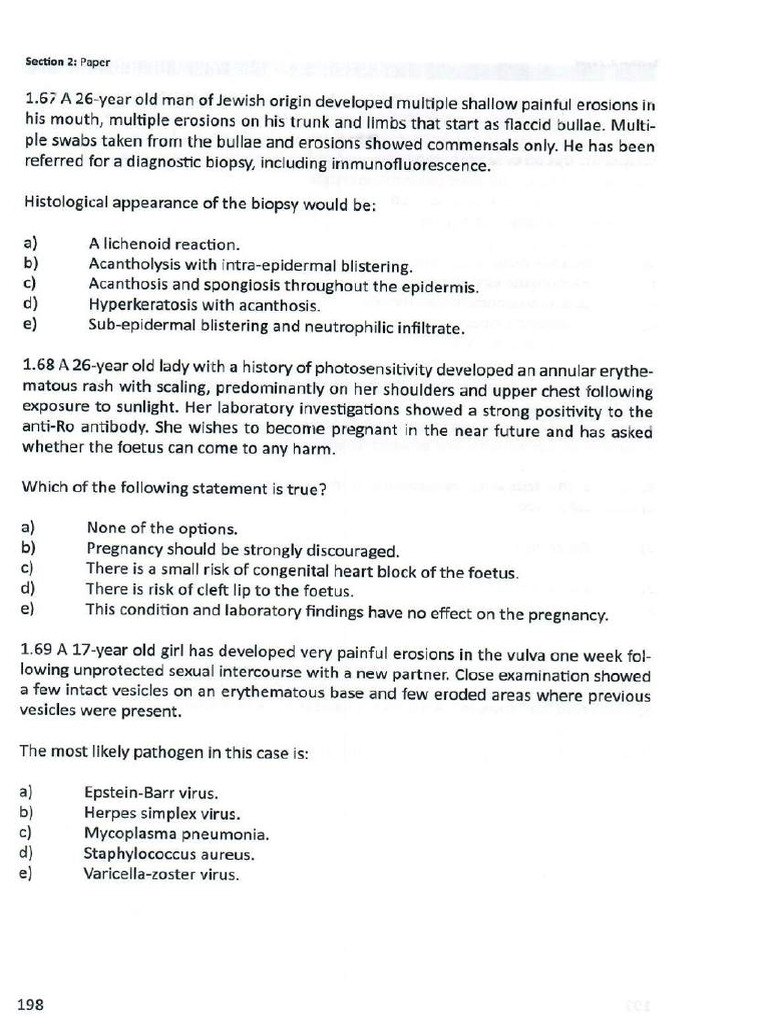 Ocr 439989329 Practice Questions for Dermatology Specialty Examinati 5 ...