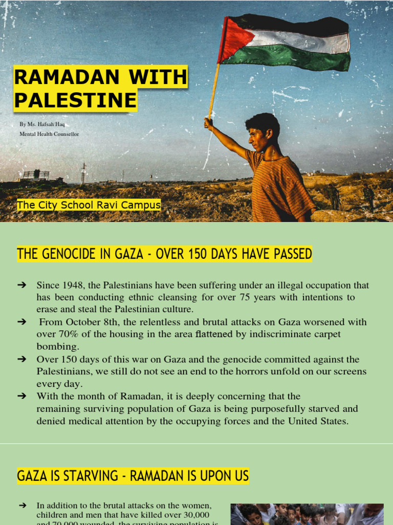 Ramadan - Palestine TCS Ravi Campus | PDF | Gaza Strip | Israel