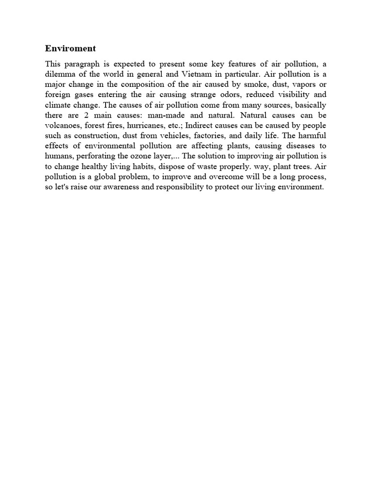 Enviroment | Download Free PDF | Natural Environment | Air Pollution