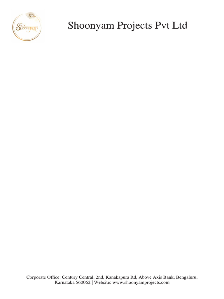 Shoonyam Projects Pvt Ltd-Letter Head | PDF