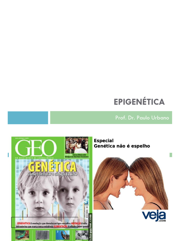 PMG - Aula 12 - Epigenética | PDF | Epigenética | Gene