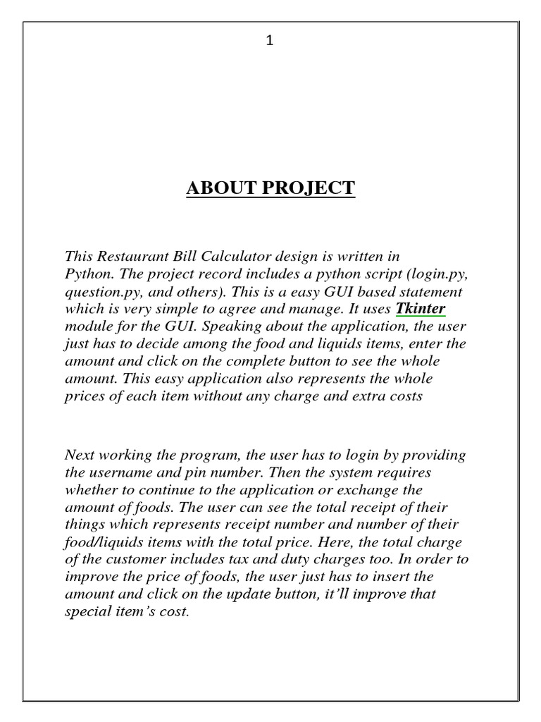 Billing Final Doc | PDF | My Sql | Python (Programming Language)