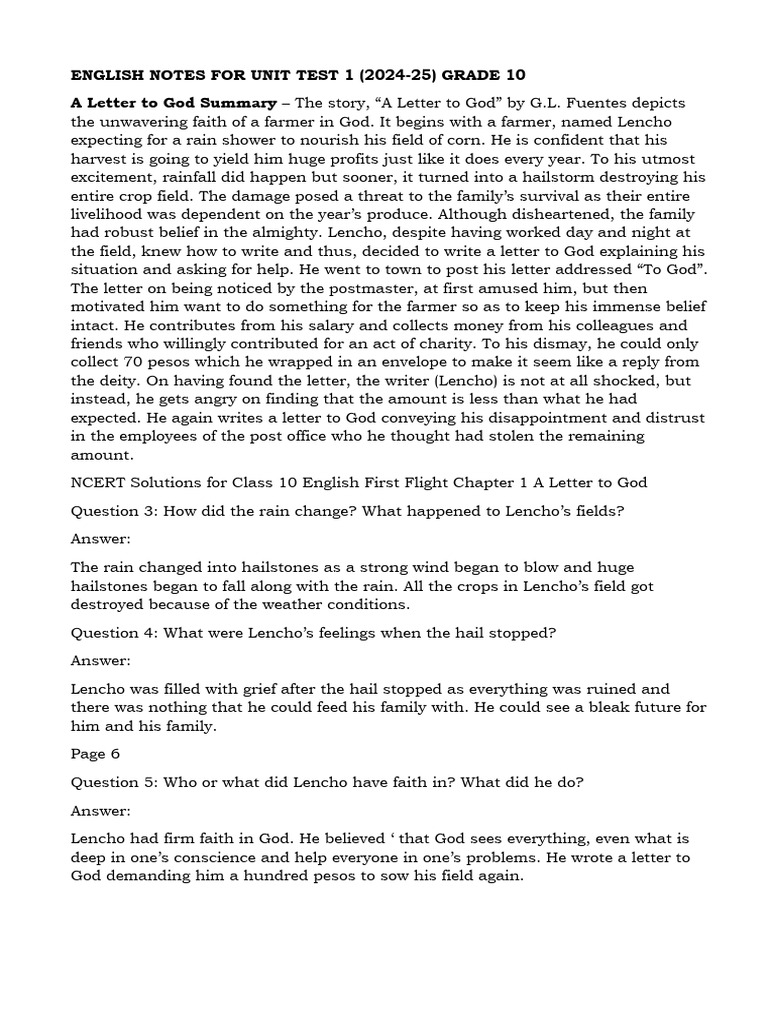 Unit Test 1 Notes 24-25 | PDF | Nelson Mandela | Irony