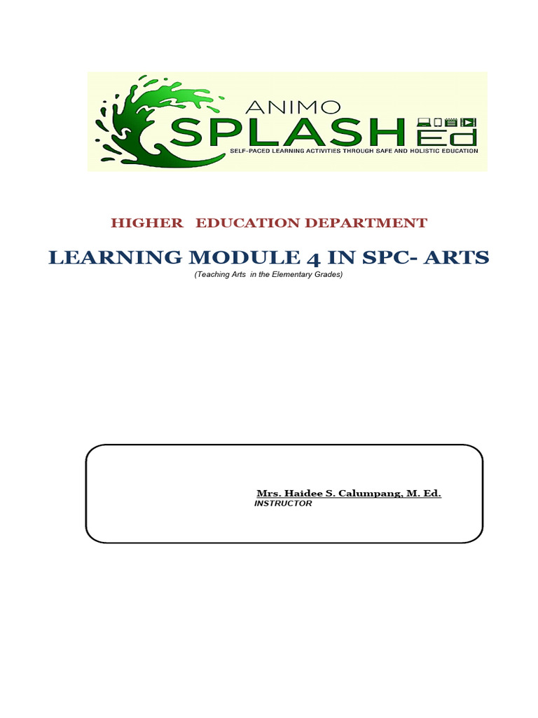 MODULE 4 in Teaching Art in The... Final | PDF | Composition (Visual ...