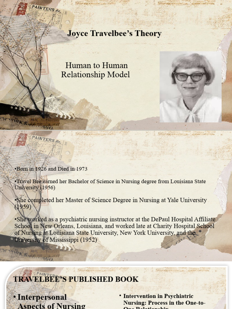 Joyce Travelbee’s Theory | PDF | Nursing | Psychiatry