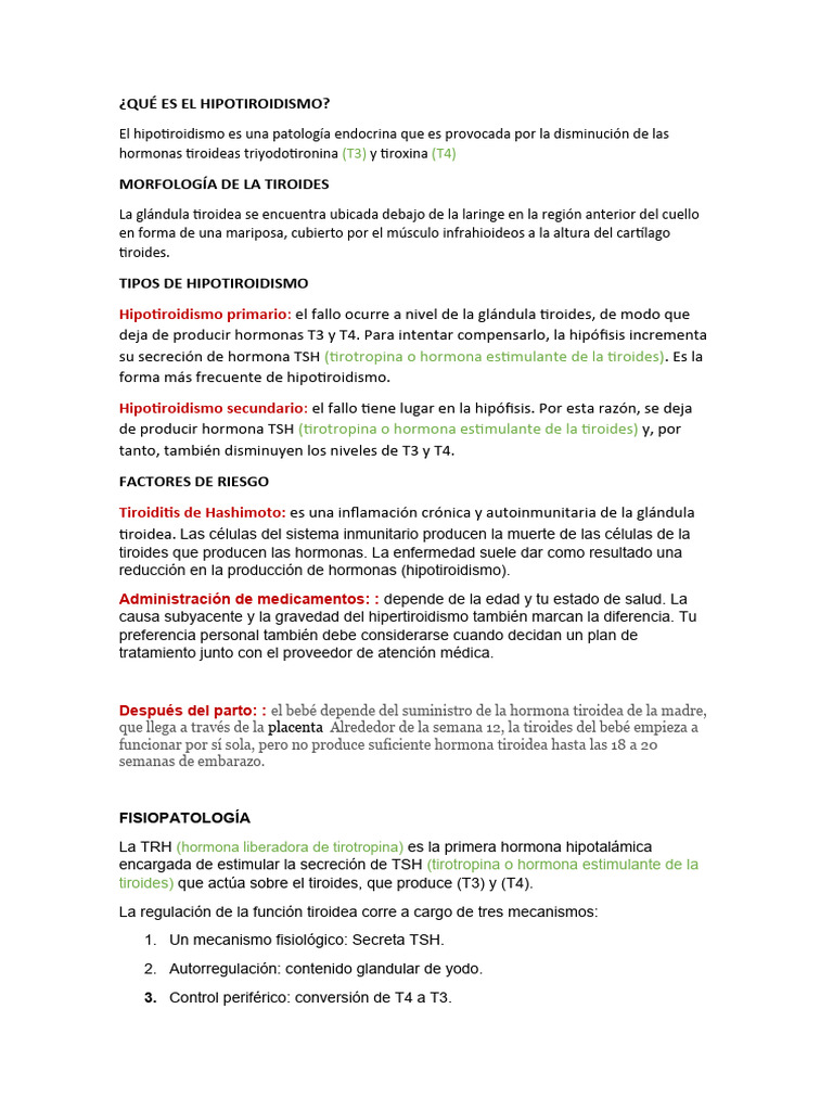 Estudiar HP3 | PDF | Hormona estimulante de la tiroides | Tiroides