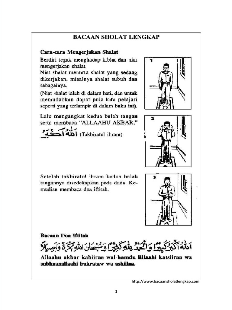 PDF Bacaan Sholat Lengkap PDF - Compress | PDF
