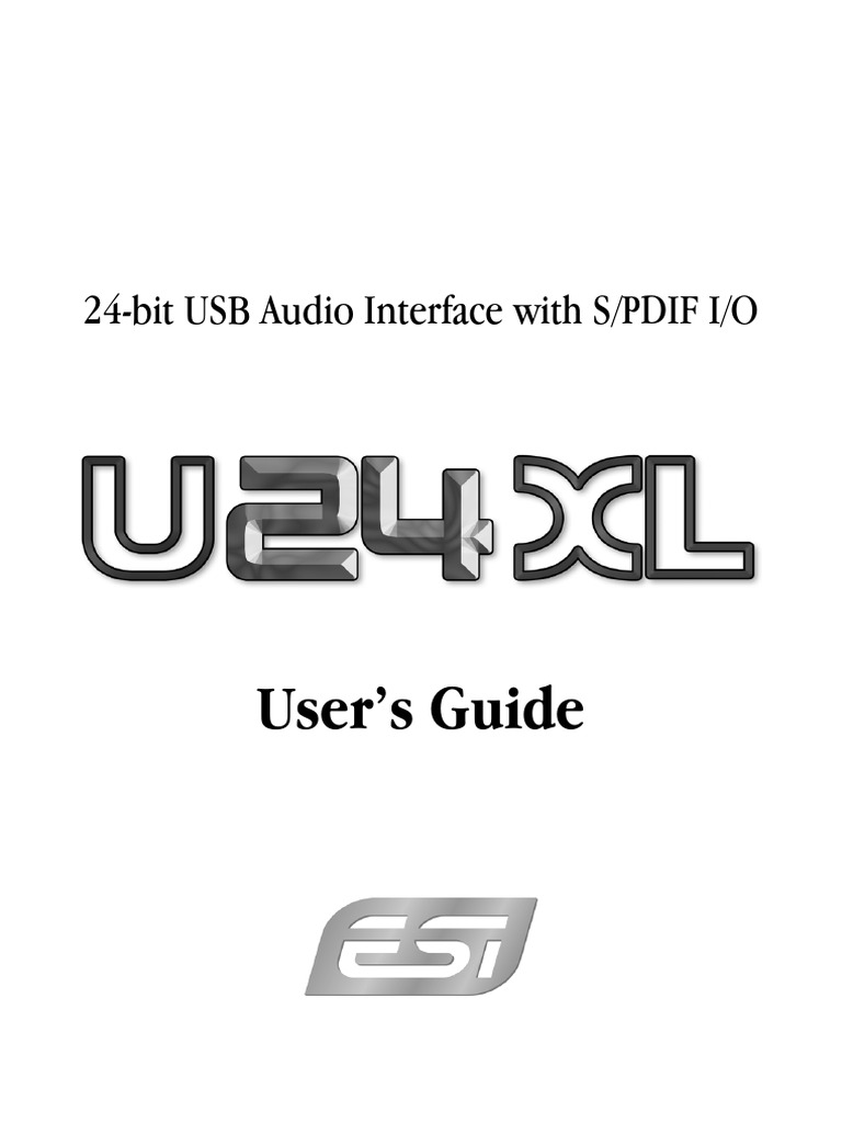 24-Bit USB Audio Interface With S/PDIF I/O | PDF | Installation (Computer Programs) | Microsoft ...