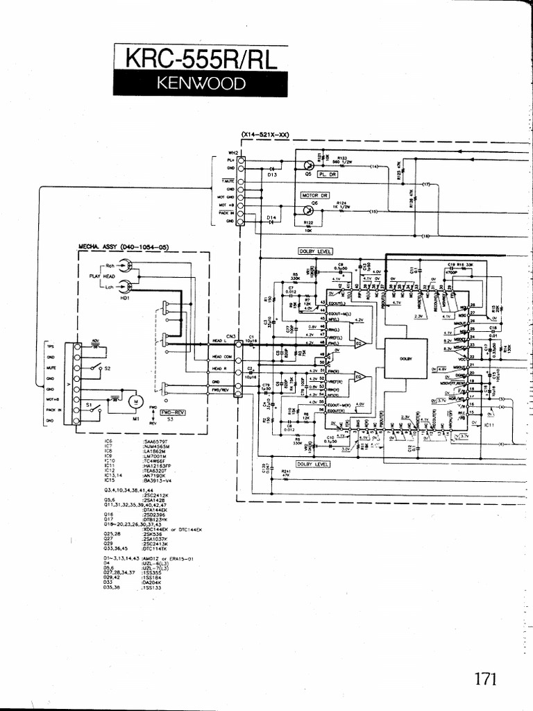 Kenwood Krc-555r, RL SCH | PDF