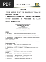 The Judiciary - Causelist Portal | PDF | Judiciaries | Separation Of Powers