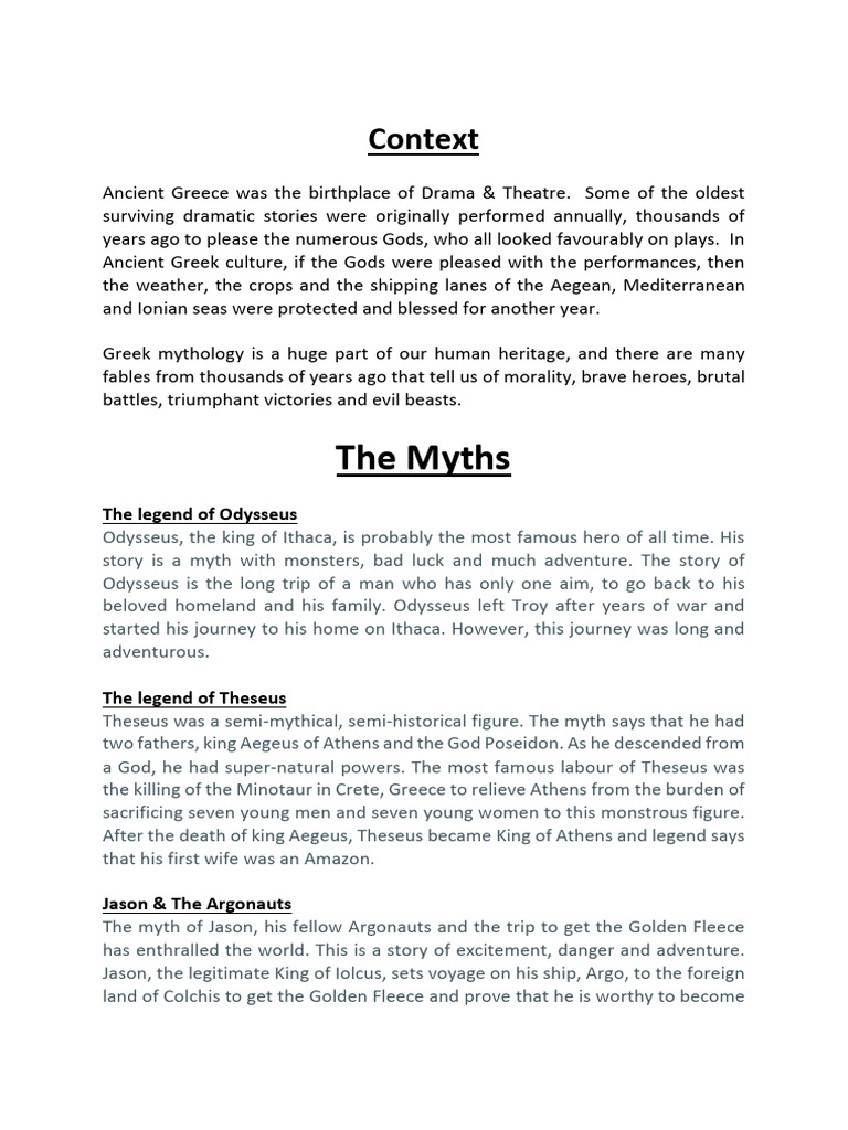 Greek Myths & Legends | PDF | Persephone | Greek Mythology