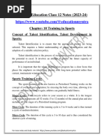 Physical Education Class 12 Chapter 1 Notes | PDF | Sports & Recreation