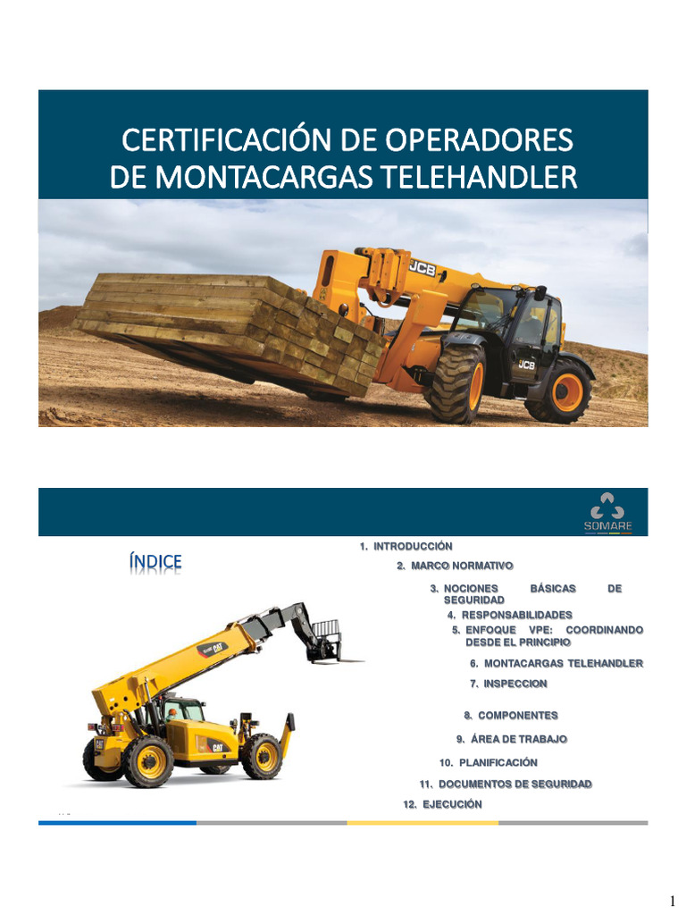 Curso de Operador de Telehandler | PDF | Máquina elevadora | Pie (unidad)
