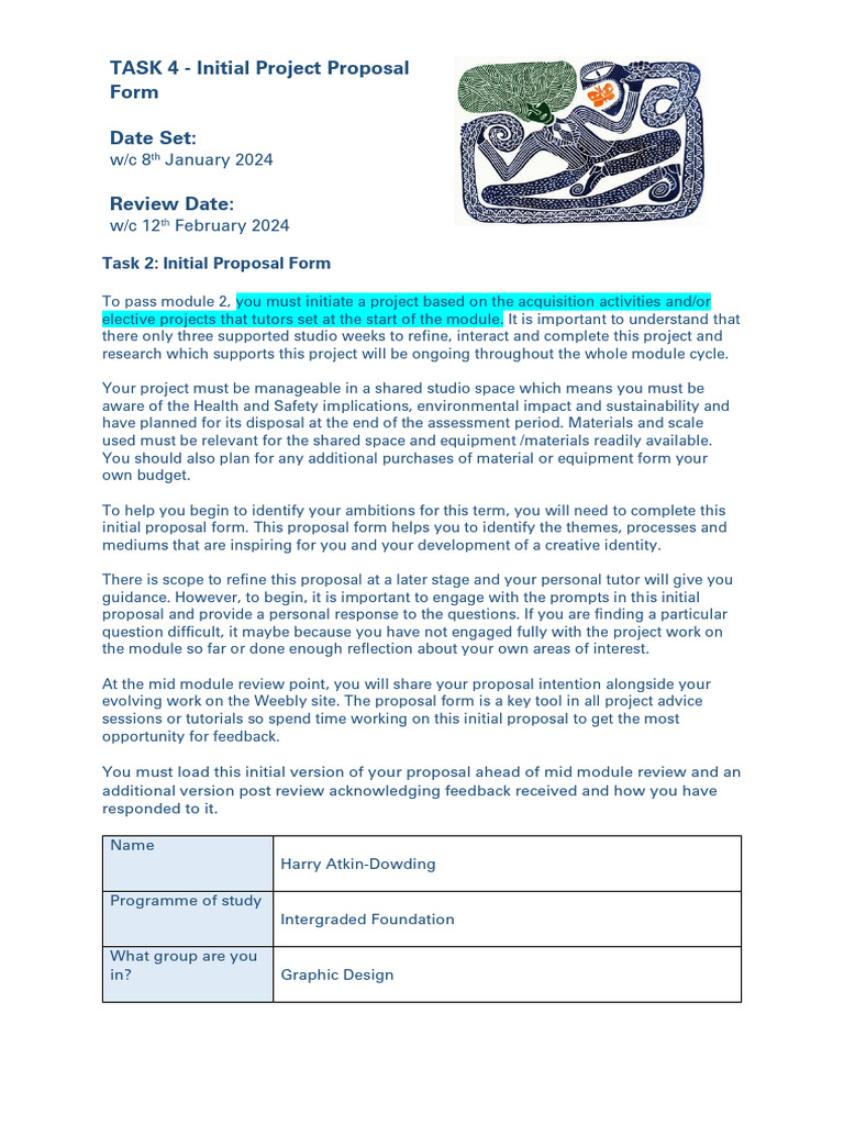 Initial Proposal Form | Download Free PDF | Safety | Concept