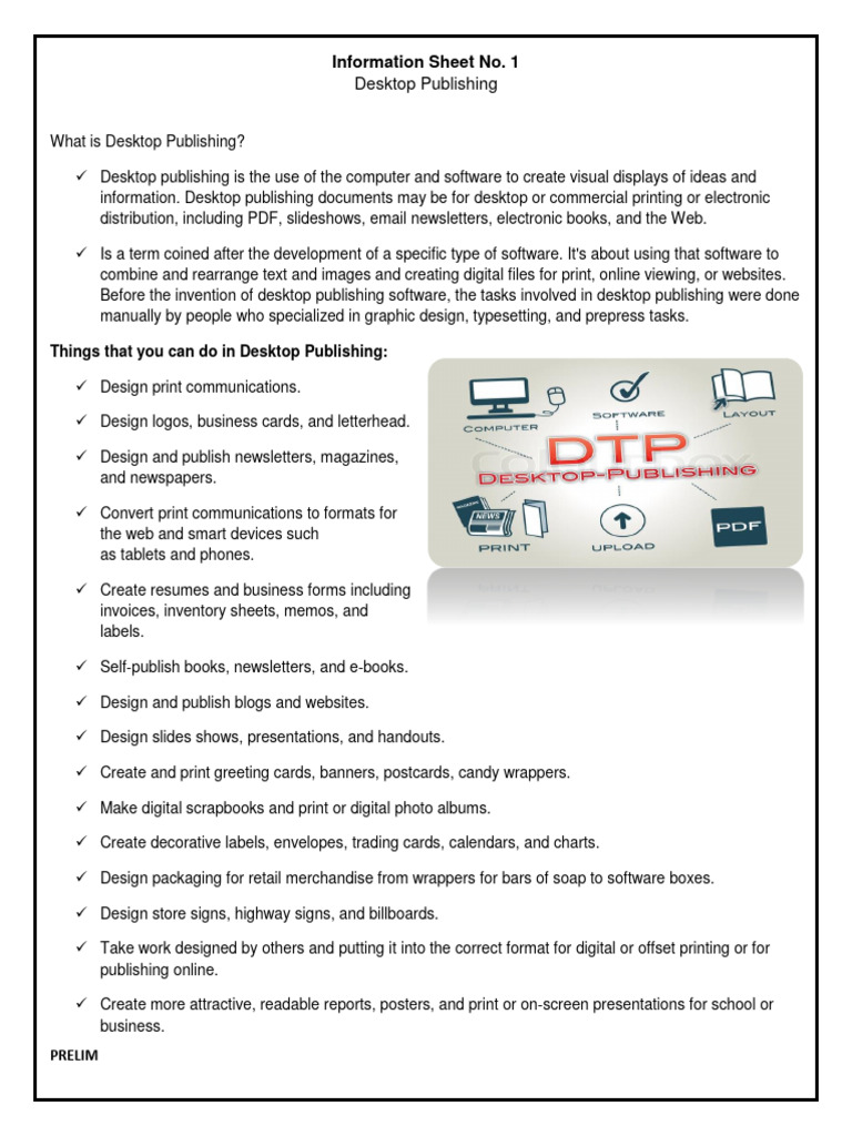 Understanding Desktop Publishing Basics | PDF | Publishing | Graphic Design