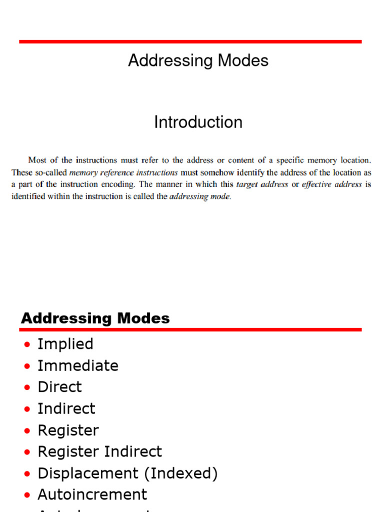 Lect13-addressingmode_15012019 | PDF | Computer Hardware | Computer Engineering