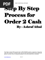 Order To Cash (O2C) Process Flow in SAP - Https://erp - Pics | PDF ...