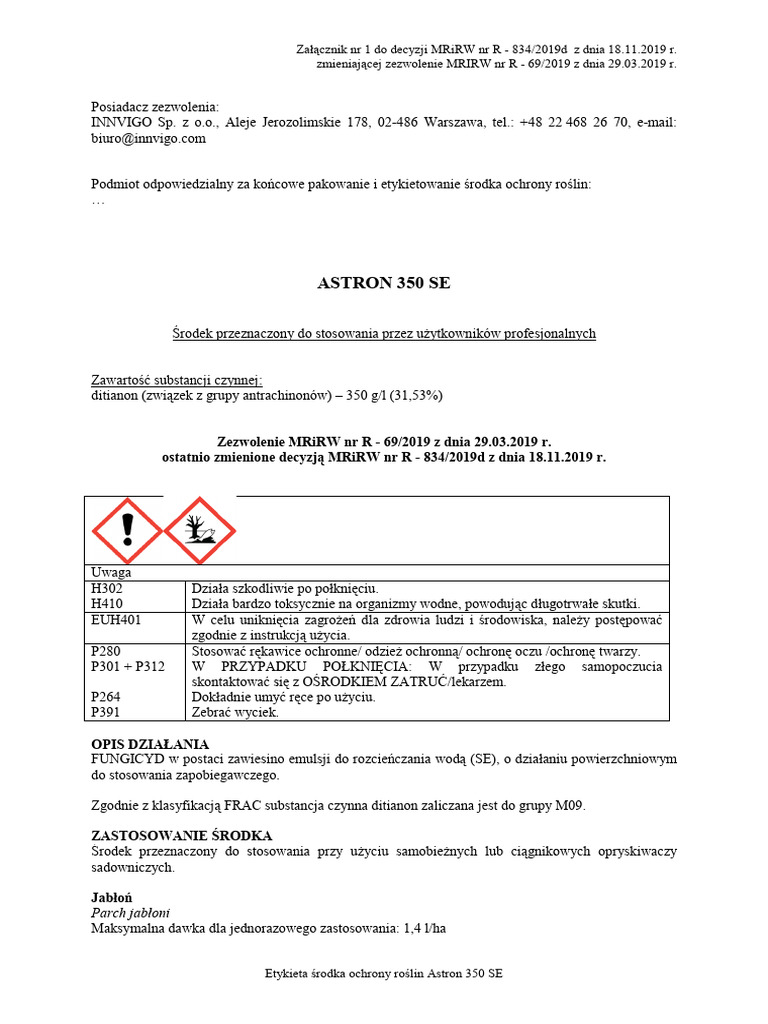 Astron 350 SE - ET 18-11-2019 | PDF