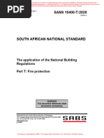 SANS 10400-T 2020 | PDF | Firefighting | Wall