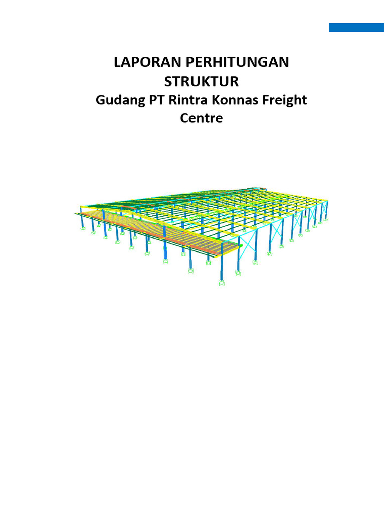 Perhitungan Struktur Gudang PT Rintra | PDF