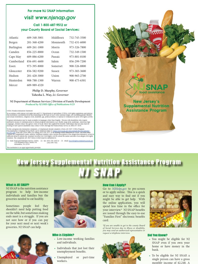 FINAL SNAP Brochure English | PDF | Supplemental Nutrition Assistance ...