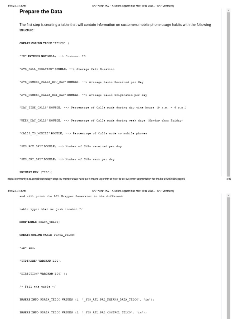 Customer Segmentation with K-Means in SAP | PDF | Cluster Analysis ...
