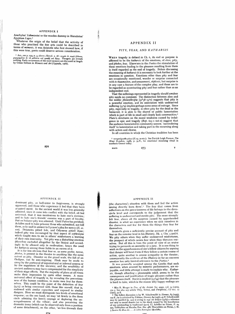 Appendix II | PDF | Tragedy | Psychological Concepts