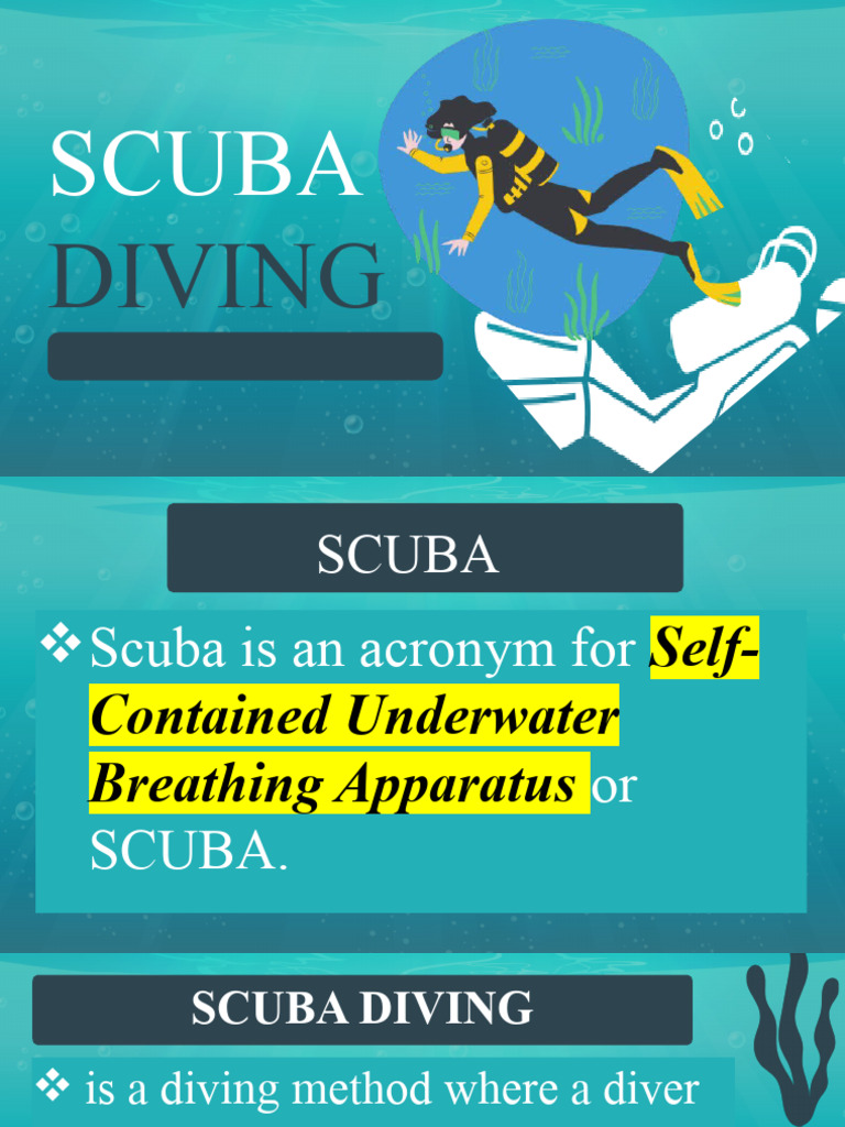 Lesson 1 Scuba Diving | PDF | Scuba Diving | Diving Equipment