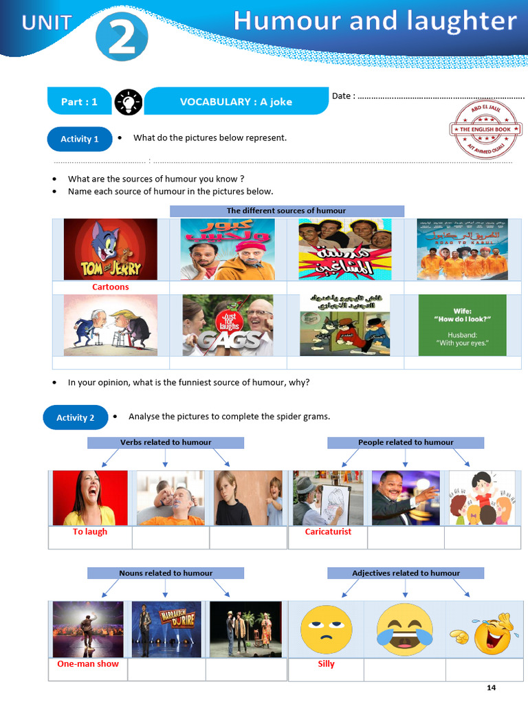 2BAC - Booklet - Unit 2 | PDF | Vocabulary | Laughter