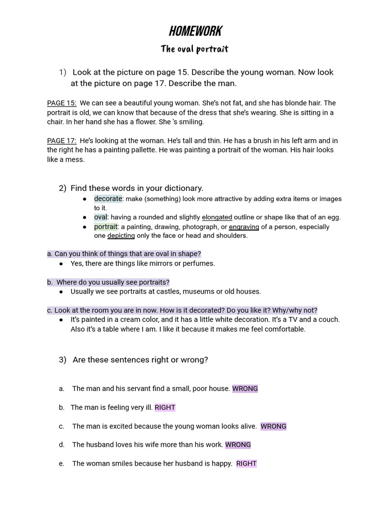 Copia de The Oval Portrait | PDF