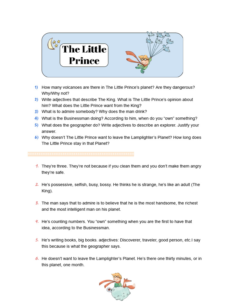 The Little Prince (Ingles - P) | PDF