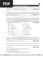 JEE Kinematics PYQs | PDF