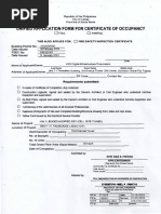 Unified Application Form For Certificate of Occupancy and Fire Safety ...