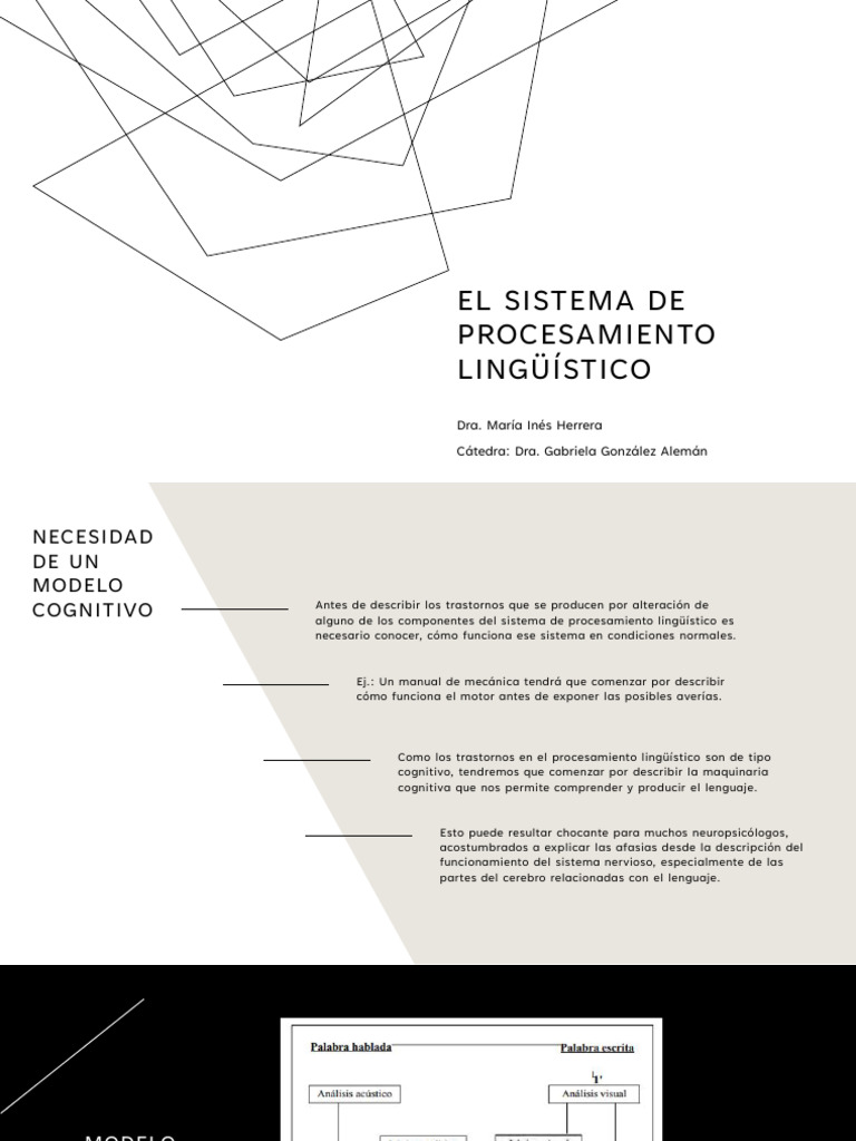 El Sistema de Procesamiento Lingüístico ppt1 | PDF | Palabra | Sonido