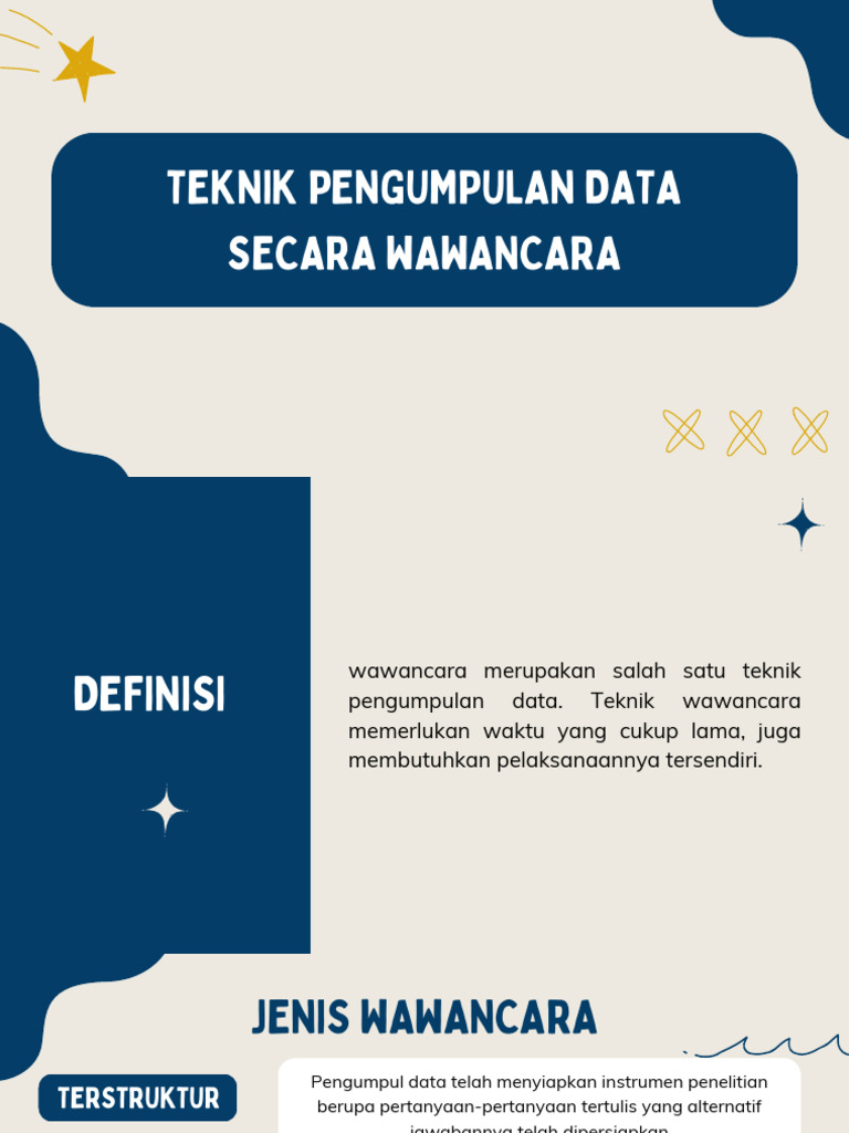 Teknik Pengumpulan Data Secara Wawancara Pdf