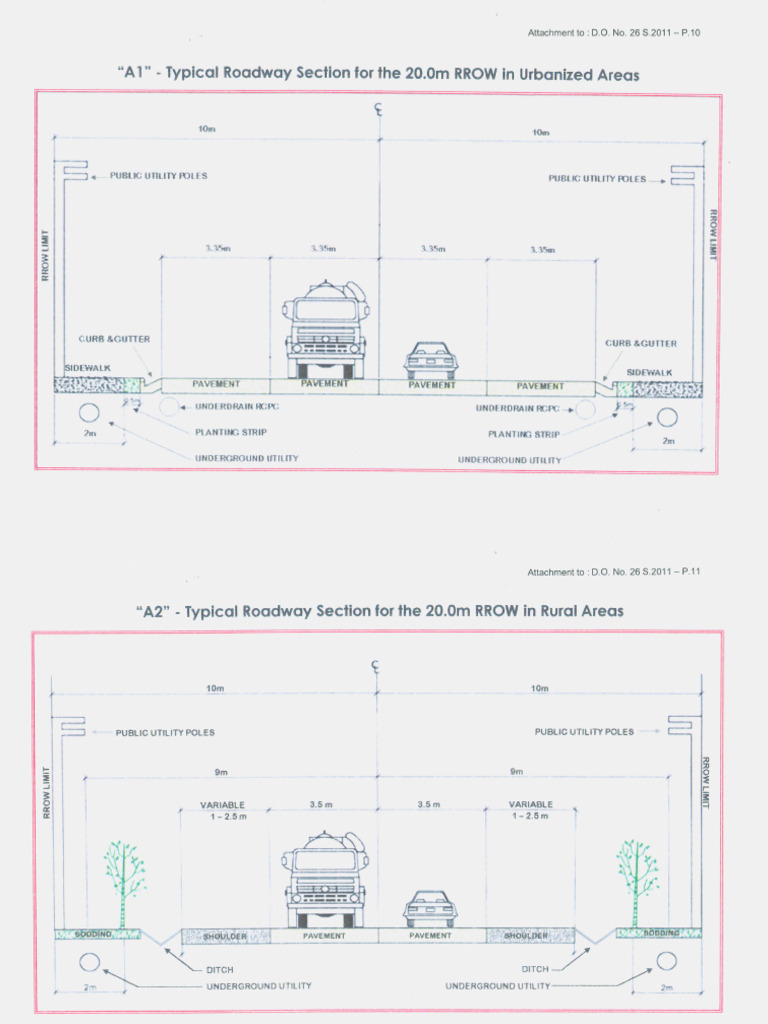 CROSS SECTION | PDF | Street | Structural Engineering