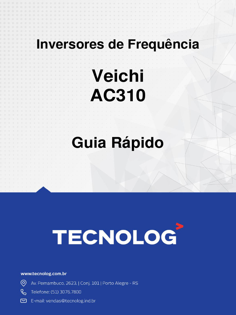 Guia Rápido Veichi AC310 v3 | PDF | Aceleração | Motores