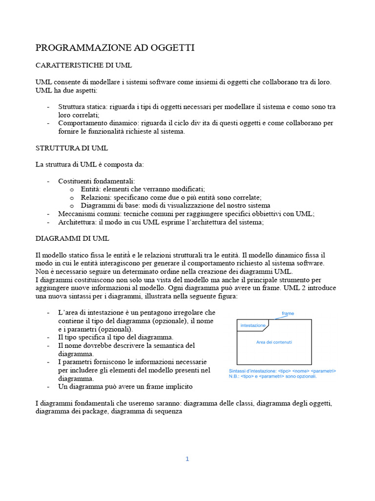 Programmazione Ad Oggetti | PDF