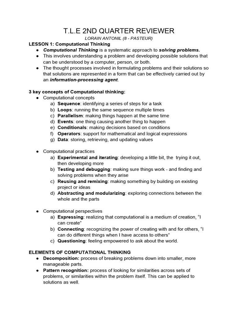 Tle Reviewer | PDF | Assembly Language | Algorithms