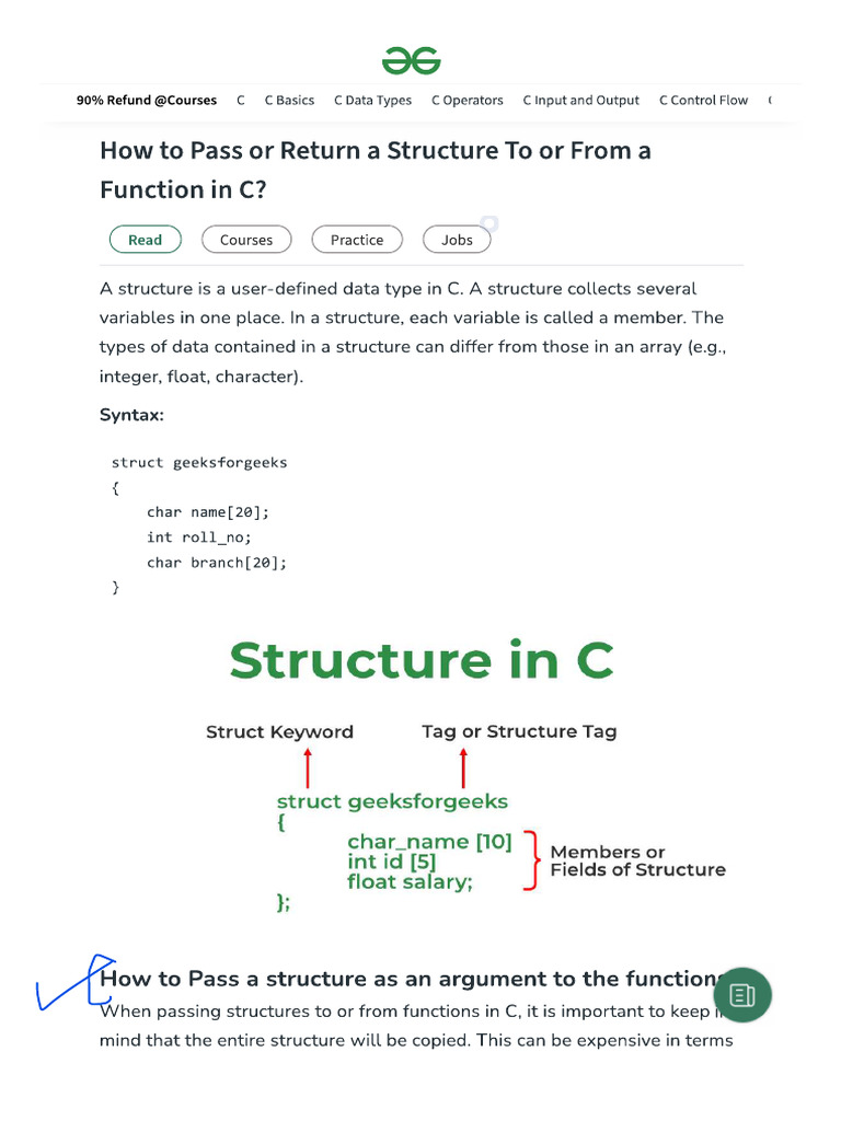 Passing Structure To Function | PDF