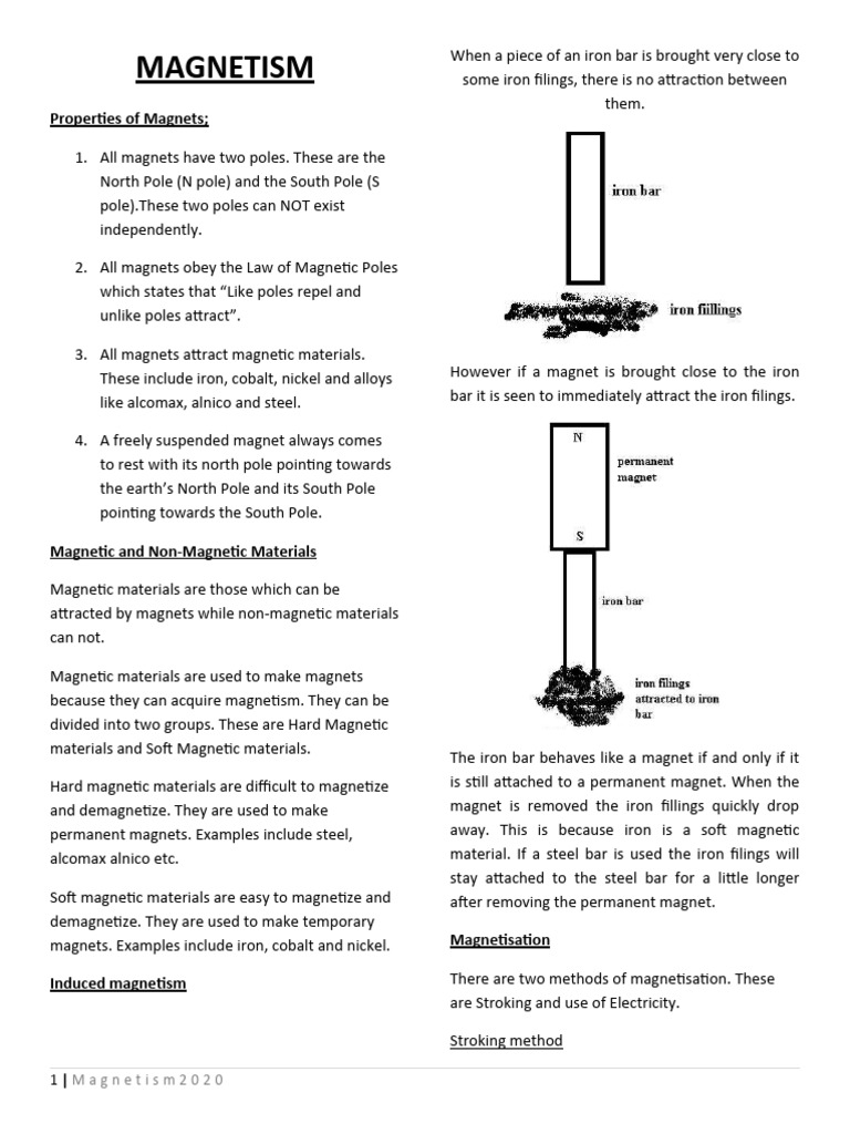 EM2_ Magnetism 1 | PDF | Magnet | Magnetism