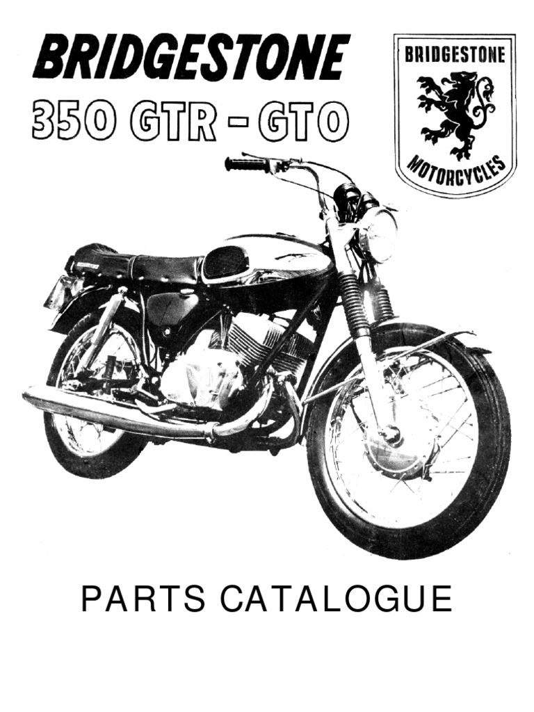 Bridgestone 350 GTO Parts Catalogue | PDF | Piston | Nut (Hardware)