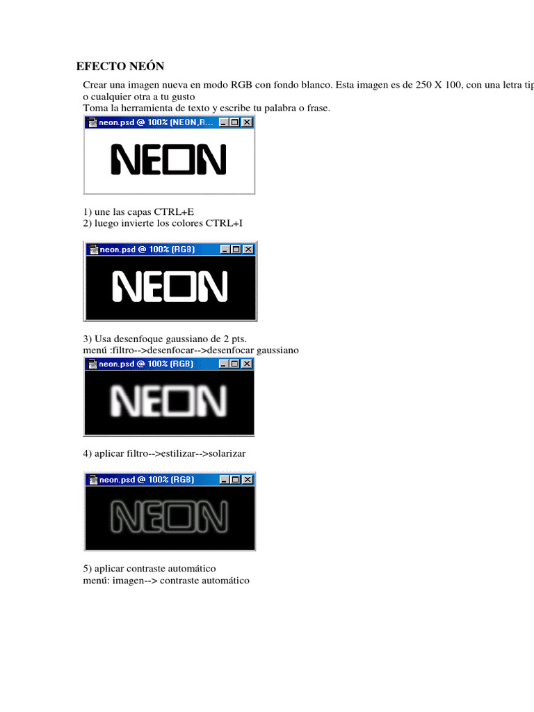EFECTO NEÓN | PDF