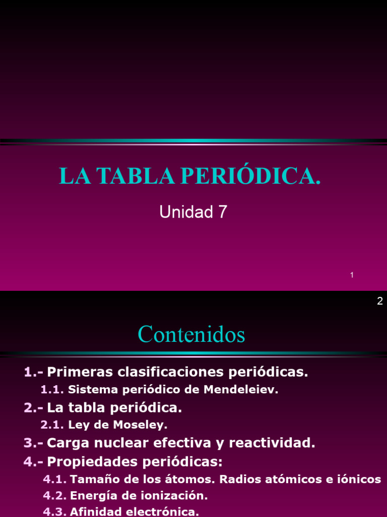 Tabla Periodica Presentacion | Descargar gratis PDF | Tabla periódica ...