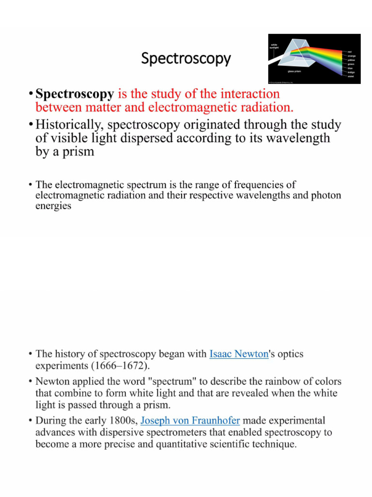 Spectroscopy | PDF