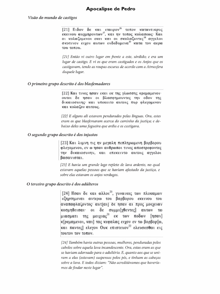 Apocalypse de Pedro Analysis | PDF